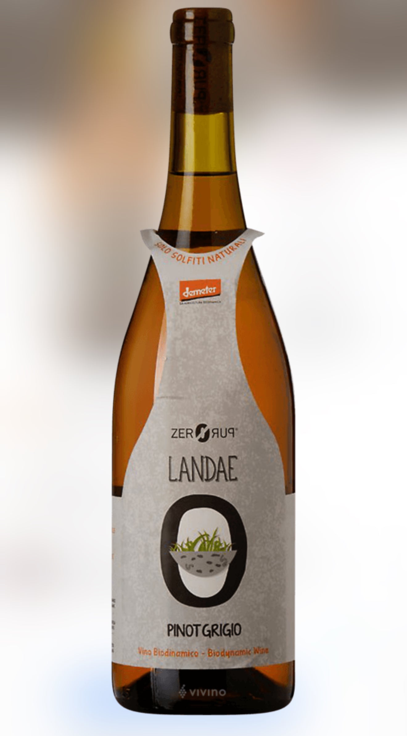 Orsogna ZEROPUR Pinot Grigio low sulphite IGP 750ml – Demeter Vegan Wi